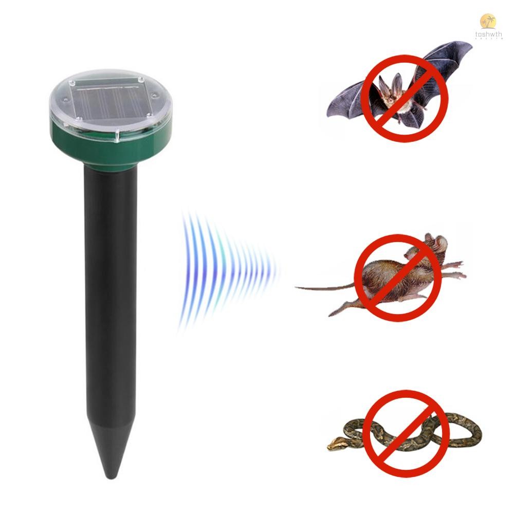 พลังงานแสงอาทิตย์ Mole Repellent Sonic Deterrent Repeller งูหนู Gopher ...