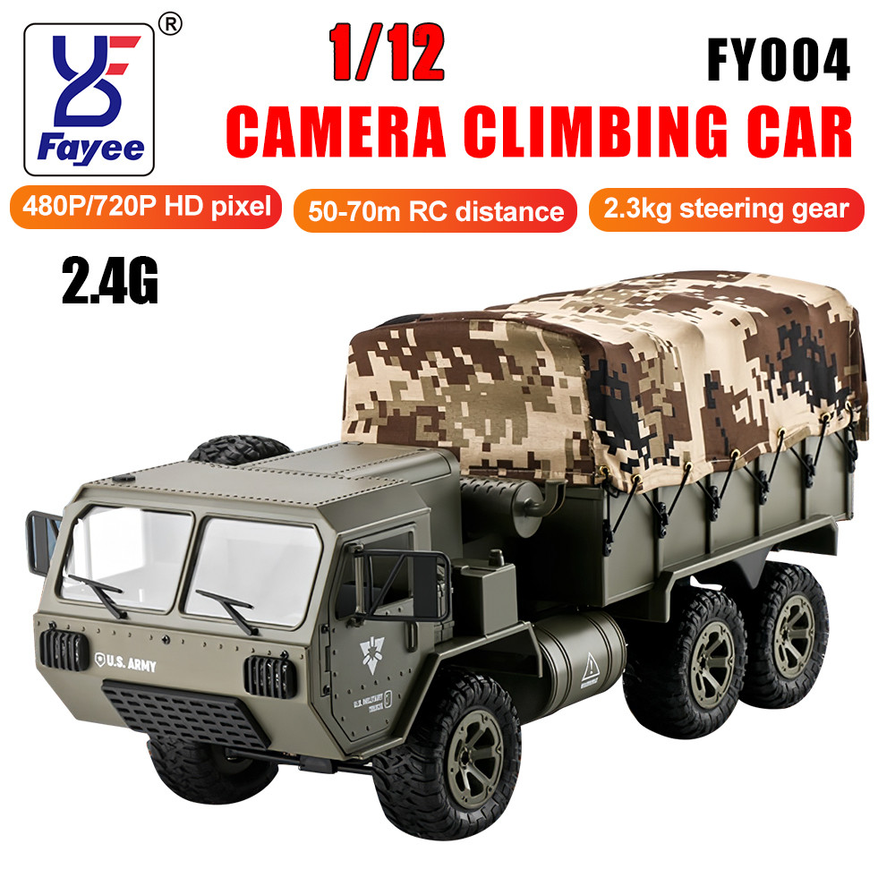 Fayee FY004 RC รถ 2.4G All-Terrain 6WD Off-Road รถกระบะ 70M ระยะทาง HD ...