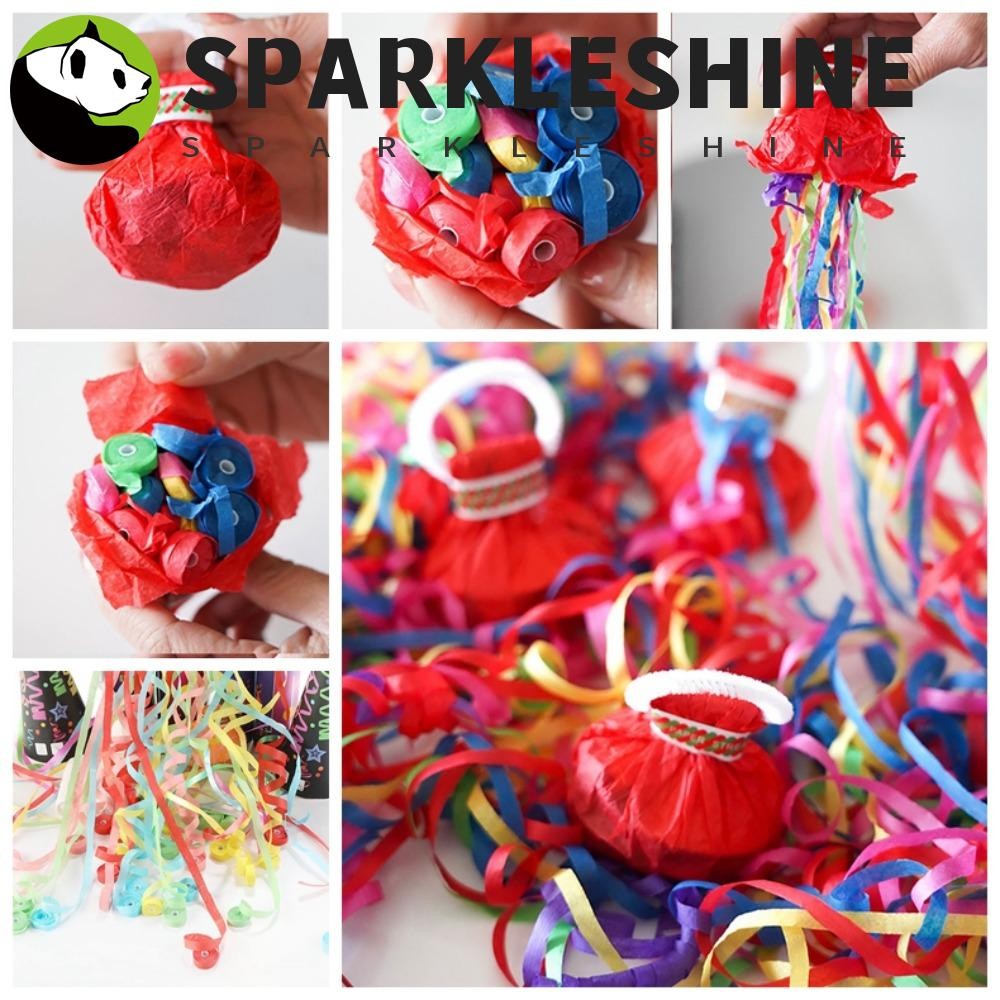 Sparkleshine กระดาษ Popper Crackers, บรรยากาศ Props Streamers Hand ...