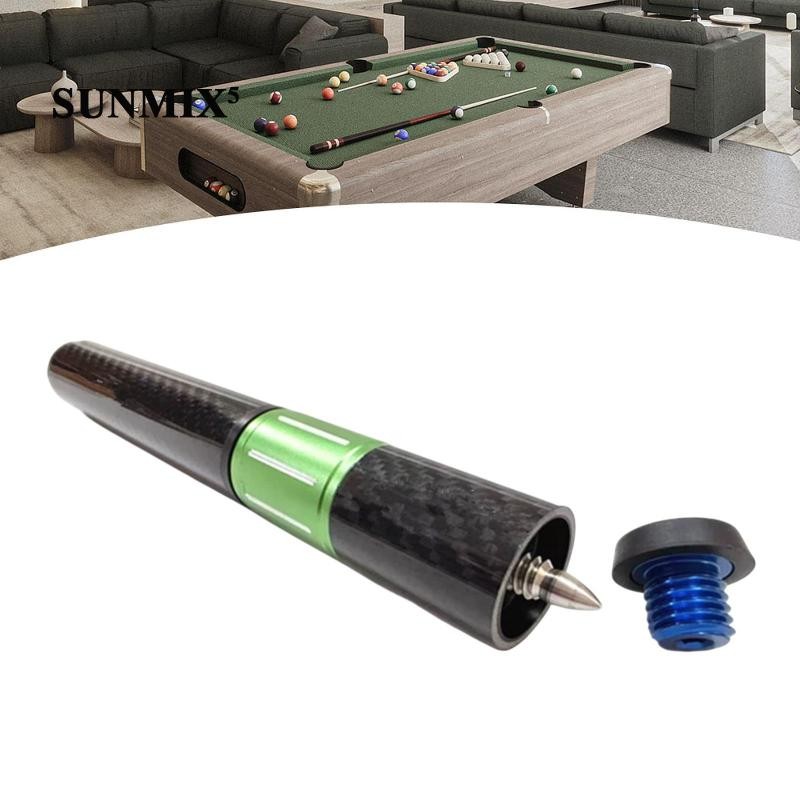 [กีฬาเทรนด์] Pool Cue Butt End Extender คาร์บอนไฟเบอร์เริ่มต้น Sleek ...