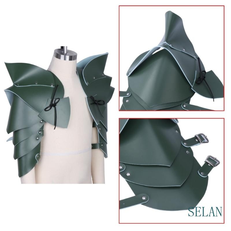 Sel เกราะไหล่ยุคกลางเกราะ Dragonscale Armor Leathers Body Chest Harness ...