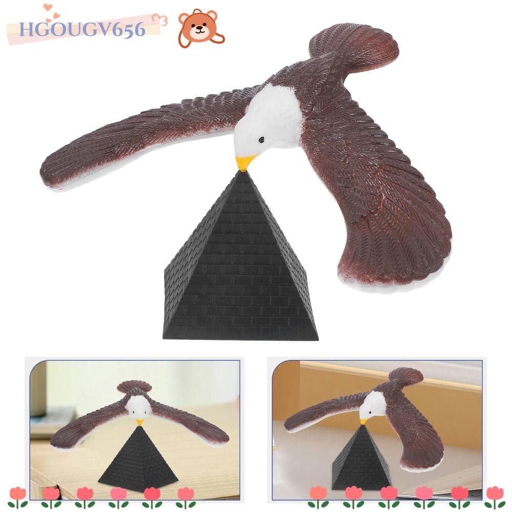 Hgougv656 Balancing Eagle Bird ของเล่น, พีระมิดของขวัญทางกายภาพ Gravity Science Balance Bird ของ ...