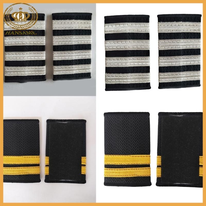 HAN Professional Pilot Uniform Epauets Aviators Uniform Shoulder Boards ...