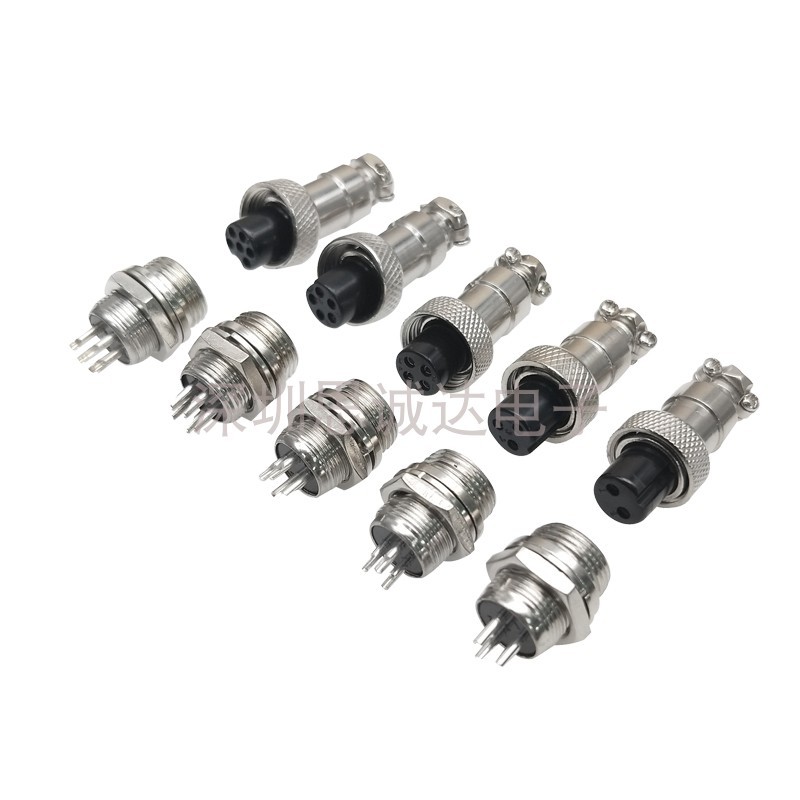 Gx12 GX16-2 Core 3 Core 4 Core 5 Core 6 Core Aviation Plug Connector ...