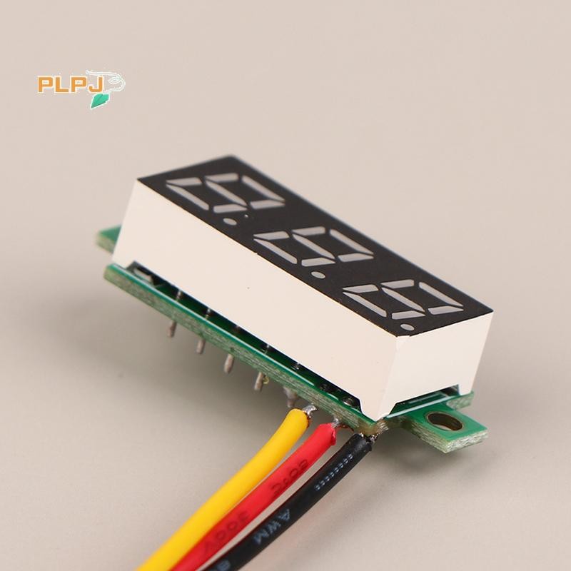 Plpj 1 PC 0.28 นิ้ว DC LED Digital Voltmeter จอแสดงผลดิจิตอลปรับสามสาย ...