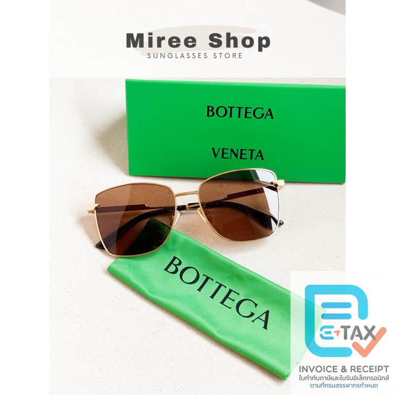 Bottega Veneta Mitra Square Metal ทรงสี่เหลี่ยม เรียบหรู ของแท้ BV1237S ...