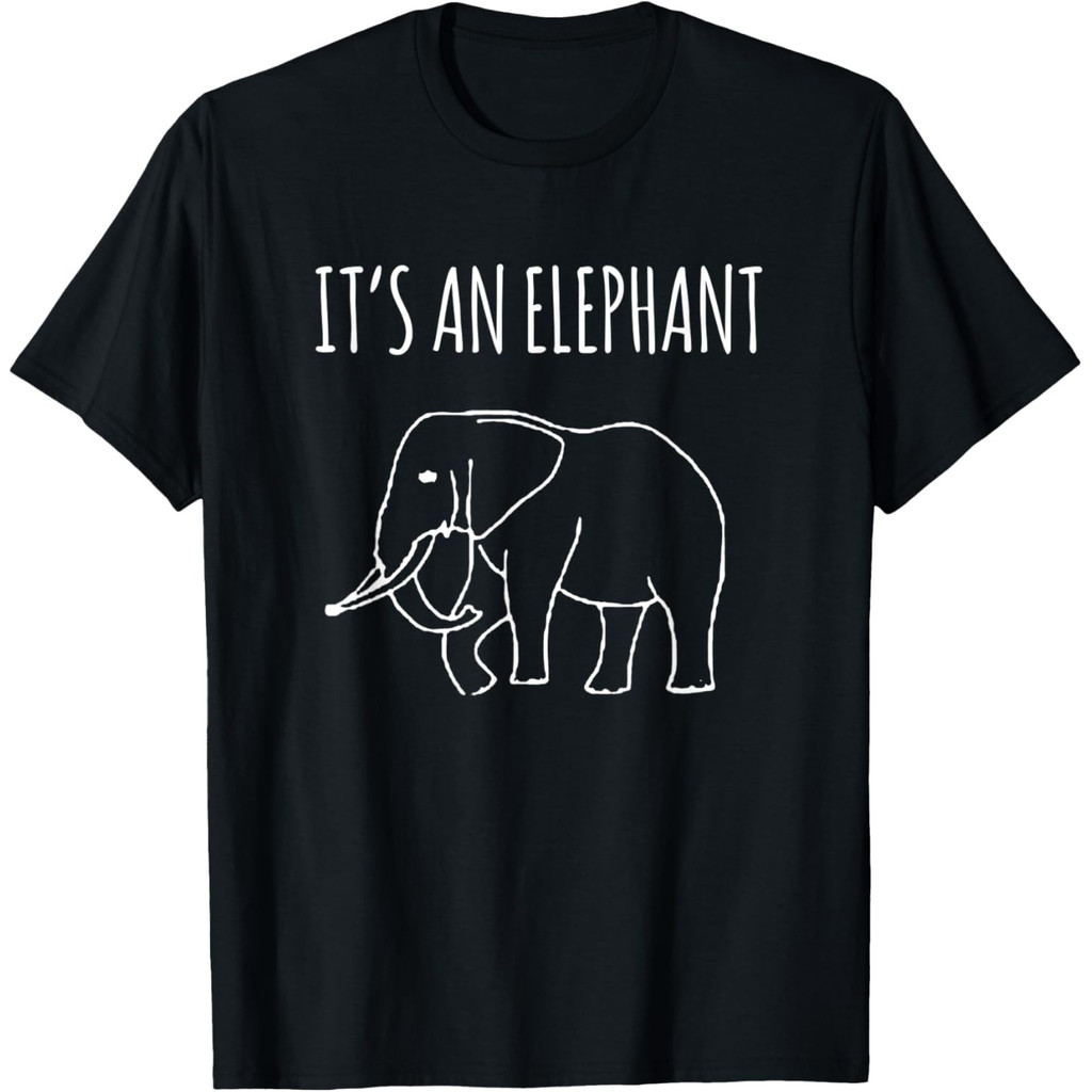ItS An Elephant Cognitive Test Anti Trump เสื้อยืดอารมณ์ขันการเมือง ...
