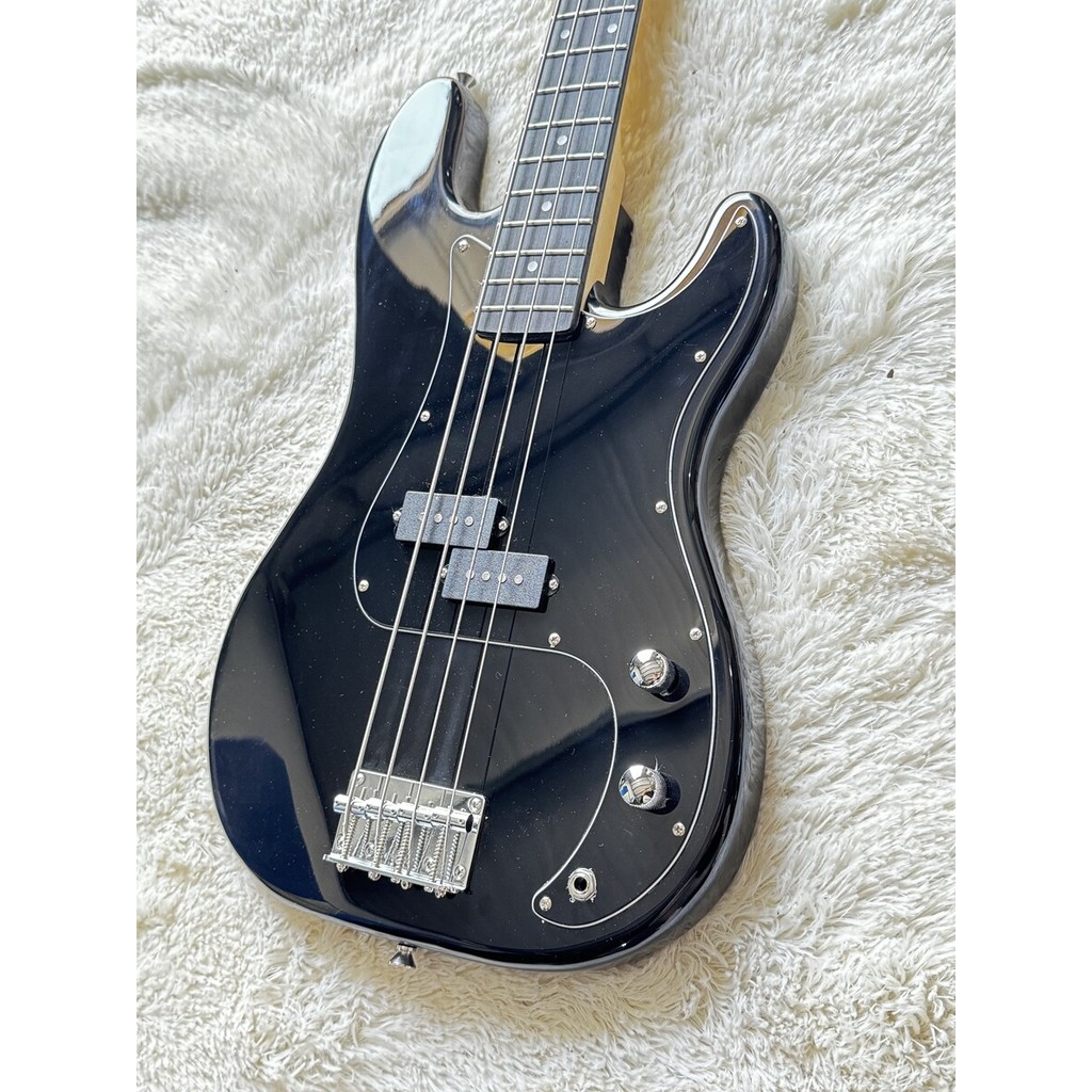 Fender Precision P Bass 4 String สีดําไฟฟ้าเบสกีตาร์ Professional Bass ...