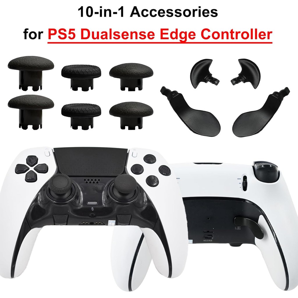 10in1 อุปกรณ์เสริมอะไหล่สําหรับ PS5 Edge Controller Analog จอยสติ๊ก ...