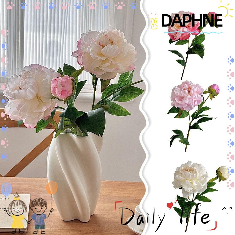 Daphne ช่อดอกไม้ดอกโบตั๋นประดิษฐ์, ผ้าไหม 2 หัว, งานแต่งงานดอกไม้ดอกโบต ...