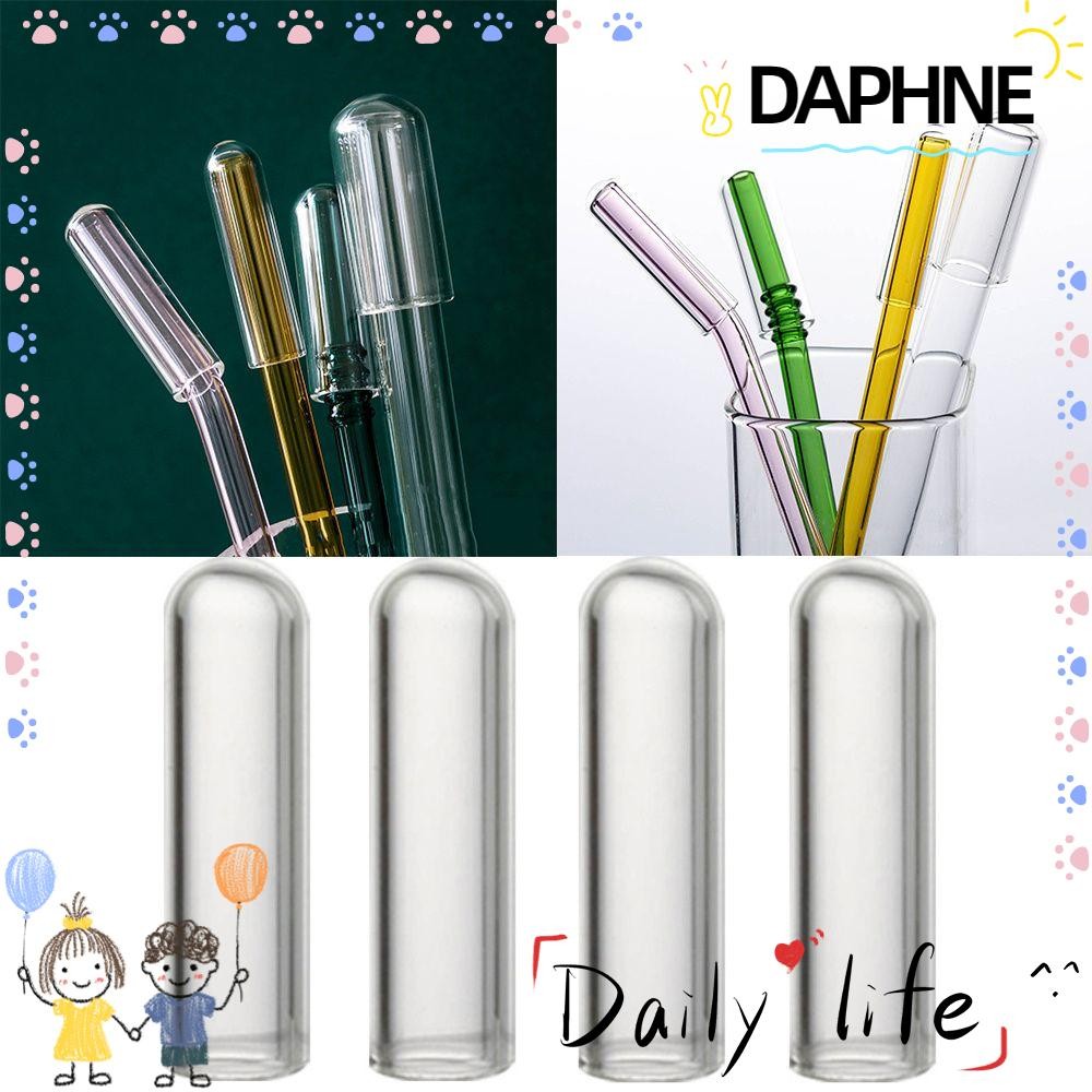DAPHNE 1/4PCS เคล็ดลับฟางฝาปิดถ้วยอุปกรณ์เสริมหลอดสแตนเลสดื่มหมวกฟาง ...
