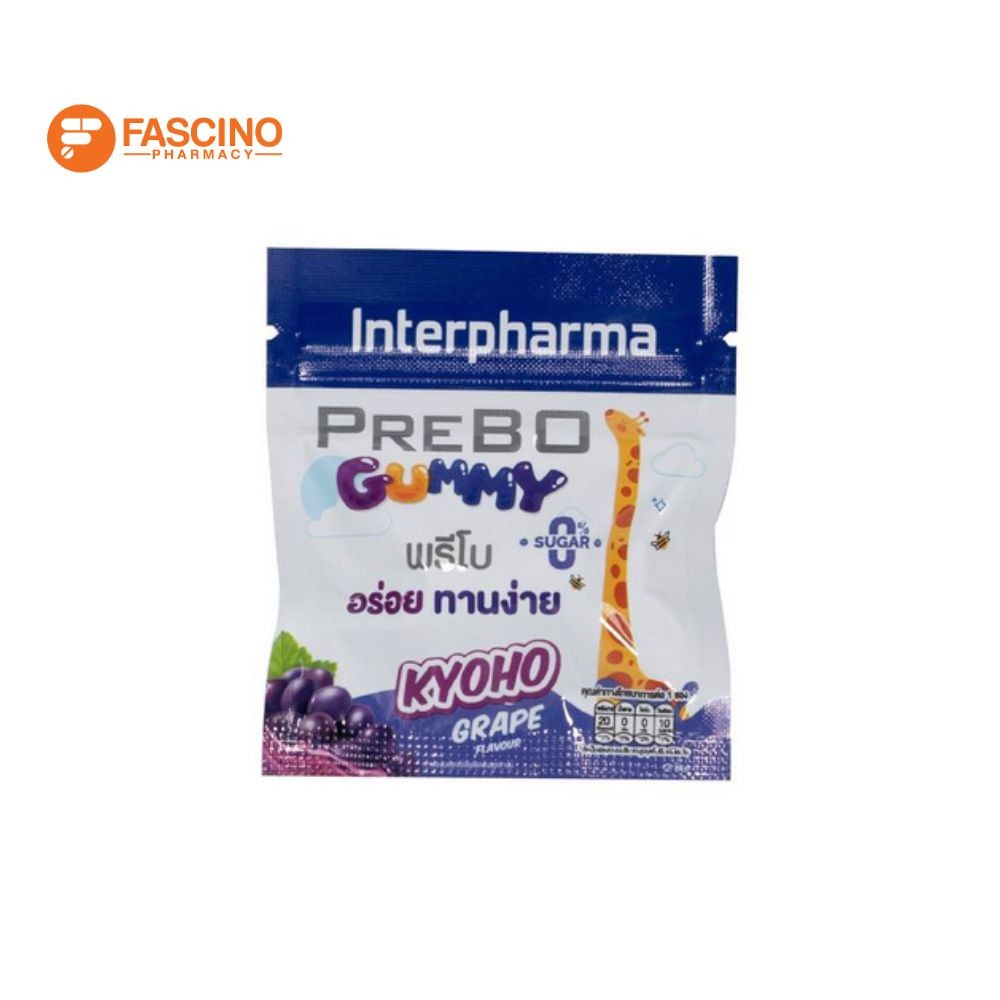 Interpharma Prebo Gummy Kyoho Grape ผลิตภัณฑ์เสริมอาหารกัมมี่ กลิ่น ...