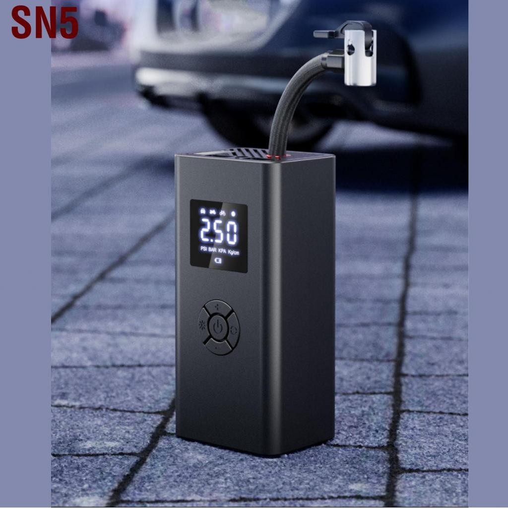 SN5 เครื่องเติมลมยางเครื่องอัดอากาศแบบพกพา Digital Preset Inflation Electric เครื่องสูบน้ำ มี ...