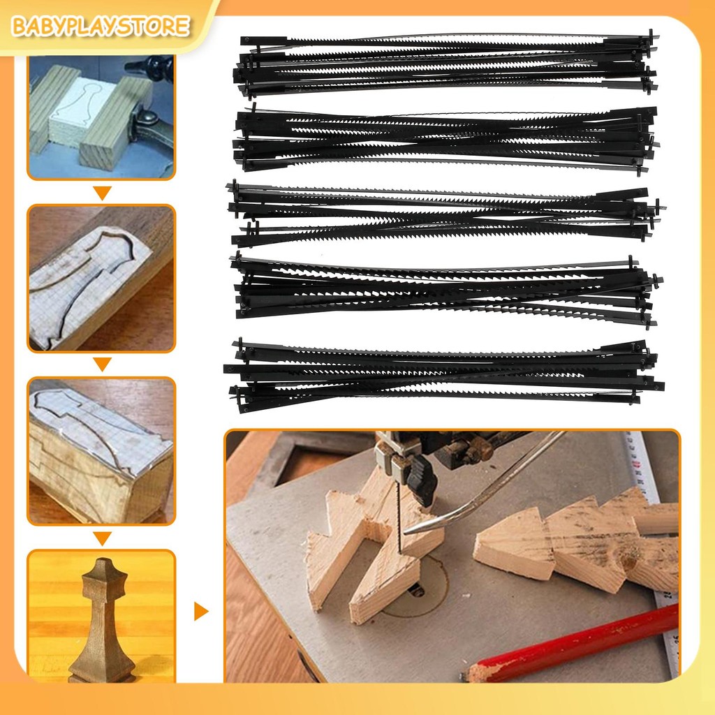 60 ชิ้น Scroll Saw Blade Pin End 5 นิ้วทนทานเหล็กคาร์บอน Scroll Saw ...