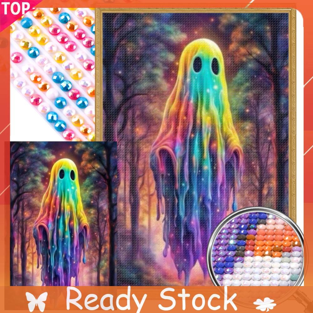 5d DIY เต็มรอบเจาะบางส่วน AB ภาพวาดเพชร Ghost Kit Art Decor 45x65 ซม. ...