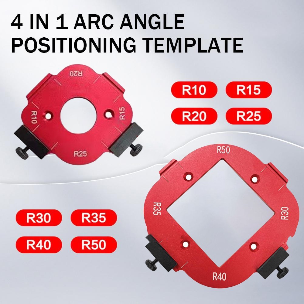 [FAIRLAND-TH] Radius Jig Router Template Corner Radius Roouting Guide Router Bit Arc R30 R35 ...