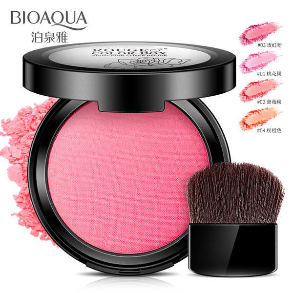บลัชออน 4u2 บลัชลากลาส Boquan Ya Blush Pink Rouge Contour Orange Long ...