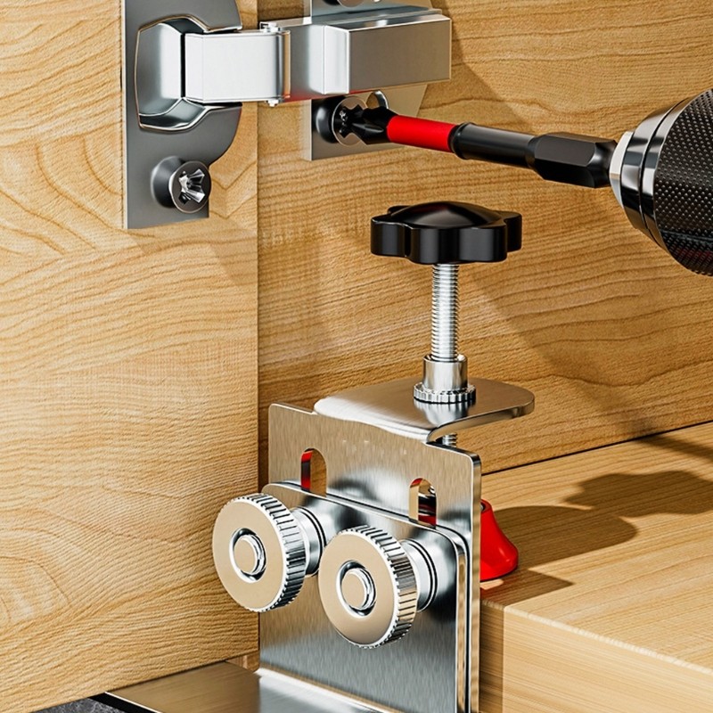 Hl ประตูตู้ติดตั้ง Positioner ฮาร์ดแวร์ Jig ปรับความยาวได้สแตนเลส ...