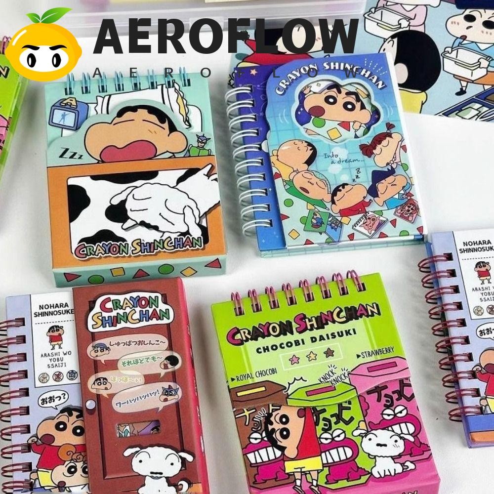 Aeroflow Crayon Shin-chan Notepad, การ์ตูนสร้างสรรค์ Kawaii Shin-chan ...