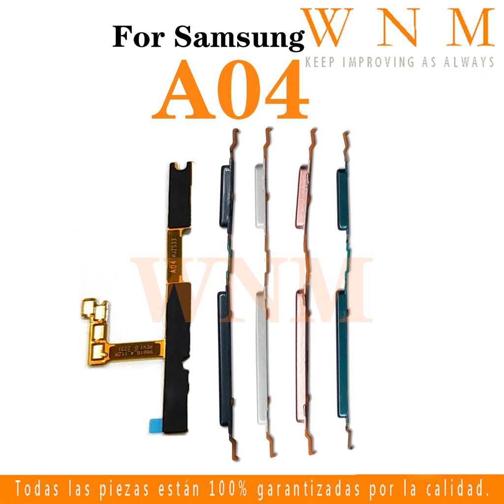 สําหรับ Samsung Galaxy A04 A045 ปุ่ม Flex เปิด/ปิดปุ่มสวิทช์ด้านข้าง Key Volume Up Down Flex สาย ...