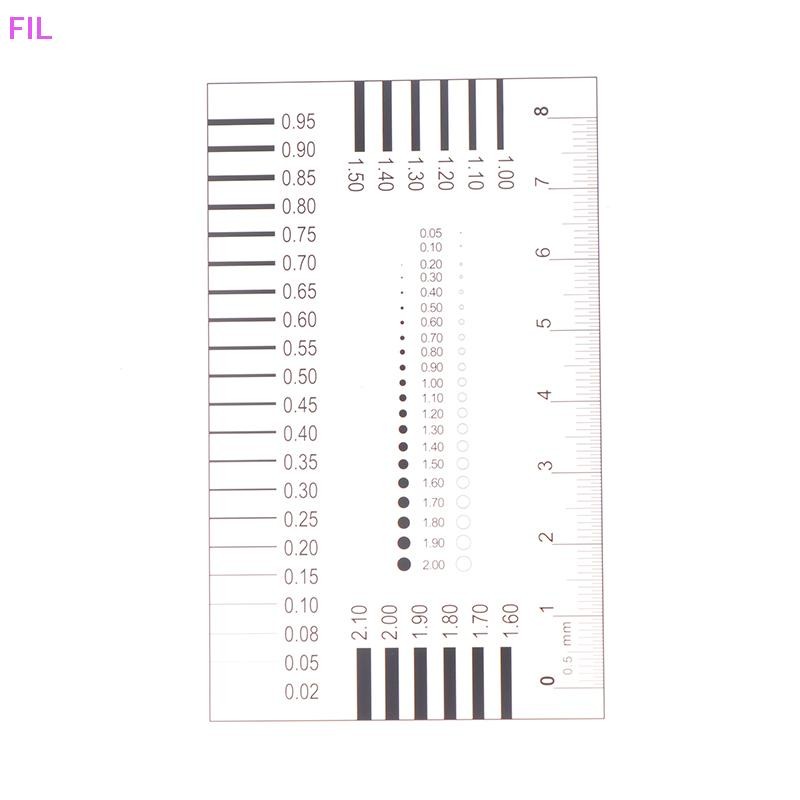 Fil วัด Pass Badge Gauge Stain Card Point Gauge Wire Gauge โปร่งใสฟิล์ม ...