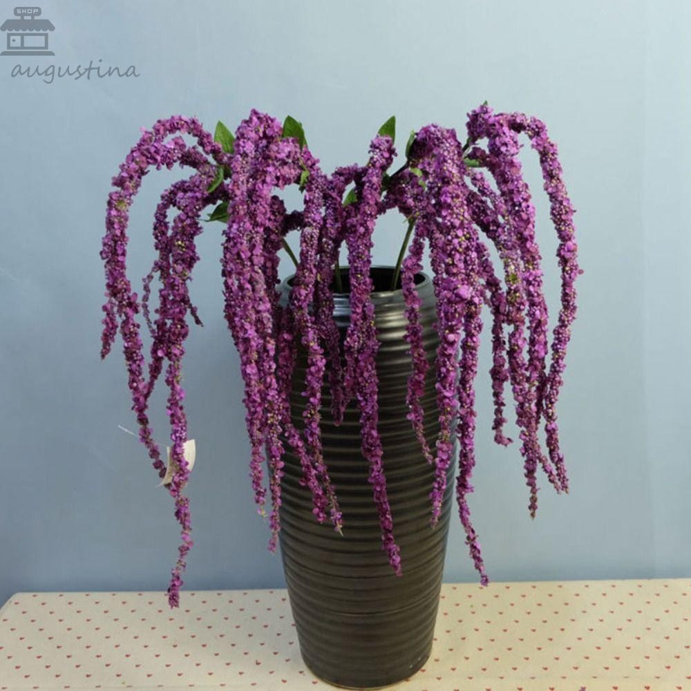 AUGUSTINA โฟมประดิษฐ์ดอกไม้ Vine, 120 ซม.8 ส้อมคริสต์มาสโฟม Berry ...