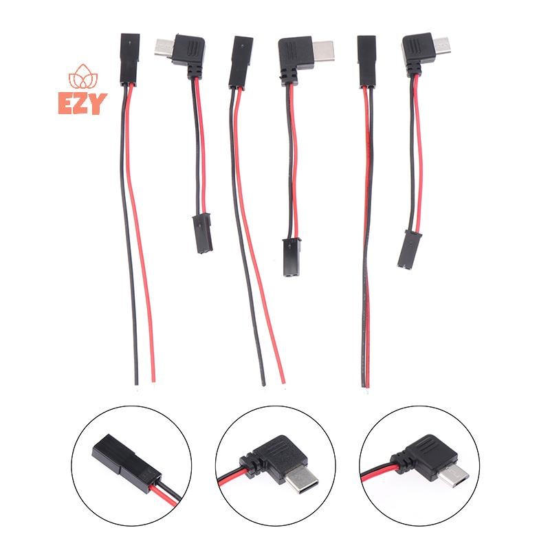 EZY อินเทอร์เฟซรถจักรยานยนต์ USB-Micro Type C 90 องศาชาย + ปลั๊ก JST ...