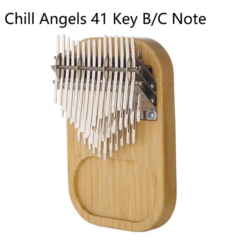 Chill Angels 41 Key Kalimba B/C Note Portable Thumb Piano Professional ...