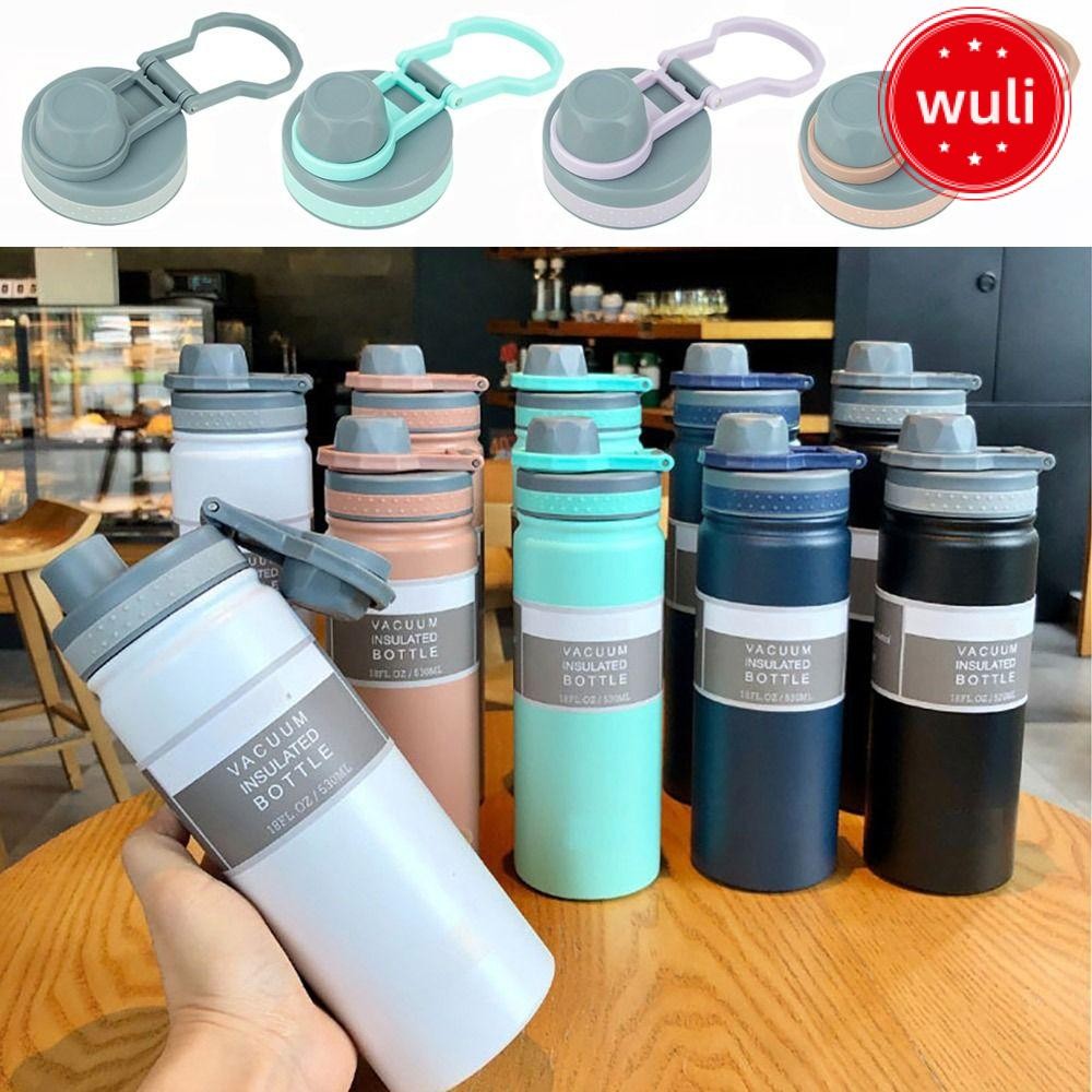 Wuli 1 ชิ้นถ้วยหมวก, 530 ml/750 ml PVC ขวด, หลากสีพร้อมซีลแหวน Splash Proof TS-8706B/TS-8709B ...