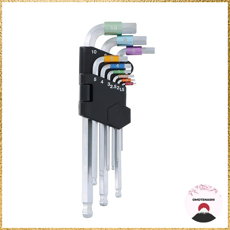 Takagi GISUKE Multi-Angle Ball Point Hex Wrench Set of 9 Pieces ...