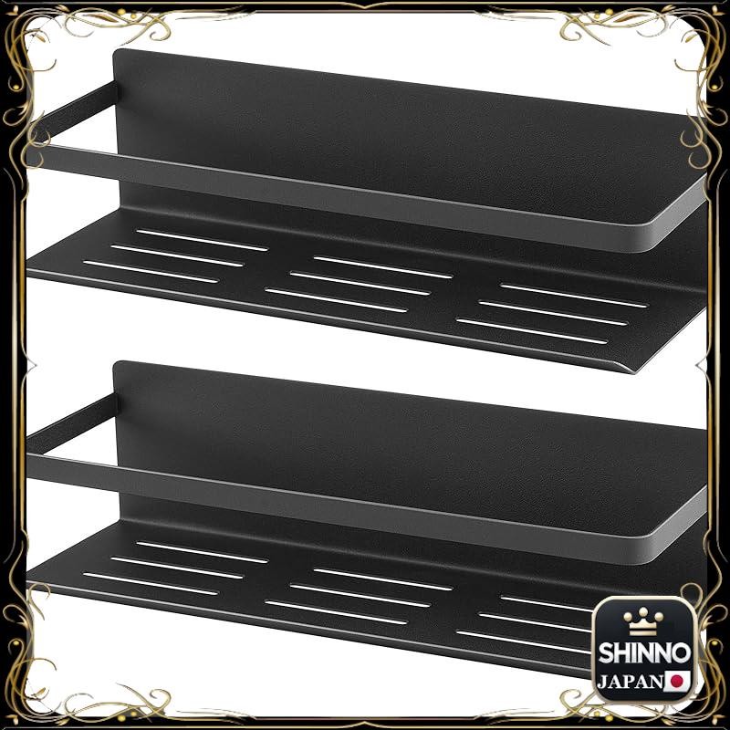 《JAPAN》★Magnetic Bath Rack 2-Tier Shampoo Rack Bathroom Kitchen Storage ...