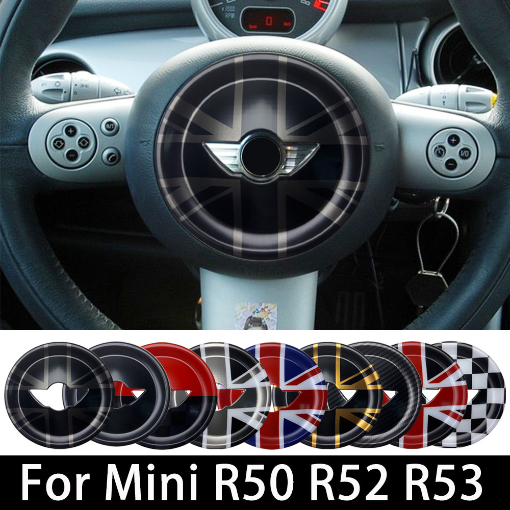 สําหรับ Mini Cooper R50 R52 R53 พวงมาลัยแผงกลางรถสติกเกอร์อุปกรณ์เสริม ...
