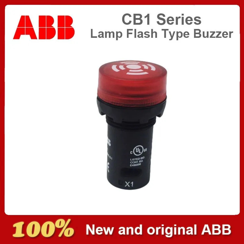 Original ABB CB1 Series โคมไฟแฟลชประเภท Buzzer CB1-610R 24V AC/DC สีแดง ...