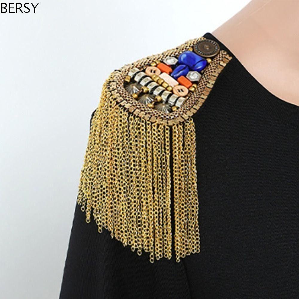 Bersy เข็มกลัดไหล่, Cool Pin พู่โซ่ Epaulette, Retro Breastpin DIY ...
