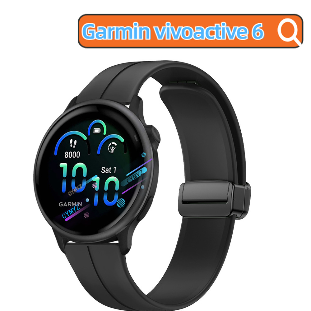 สาย Garmin vivoactive 6 สายซิลิโคน Garmin active 6 สายนาฬิกาอัจฉริยะ ...