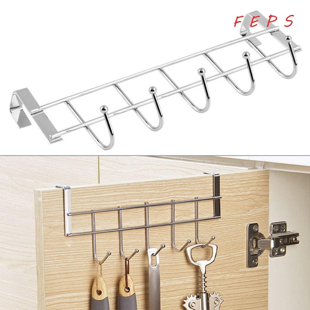 Feps 5 ตะขอ Rack Home สแตนเลส Good Load-Bearing ผ้าขนหนูแขวน Rack | Shopee Thailand