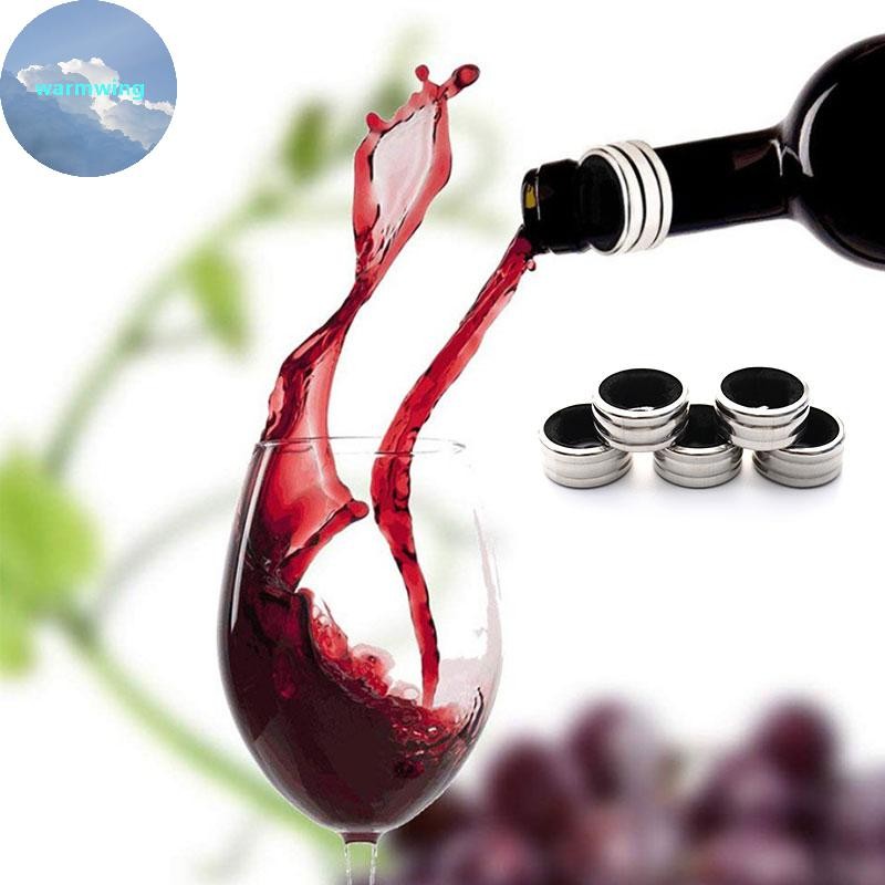 Warmwing ปฏิบัติสแตนเลสขวดไวน์แดงหยด Drop Proof Stop Ring Bar ...
