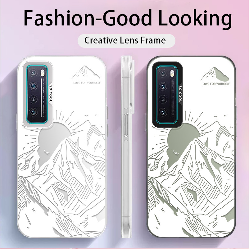 สําหรับ Huawei Nova 7 & Huawei Nova7 5G , Mountains, Sunrise,เคส ...