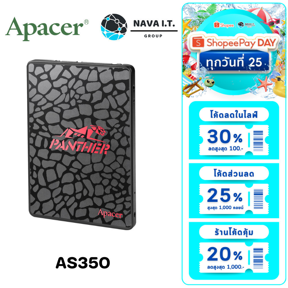 APACER AS350 PANTHER 256GB SSD (เอสเอสดี) 2.5" SATA3 (AP256GAS350-1 ...