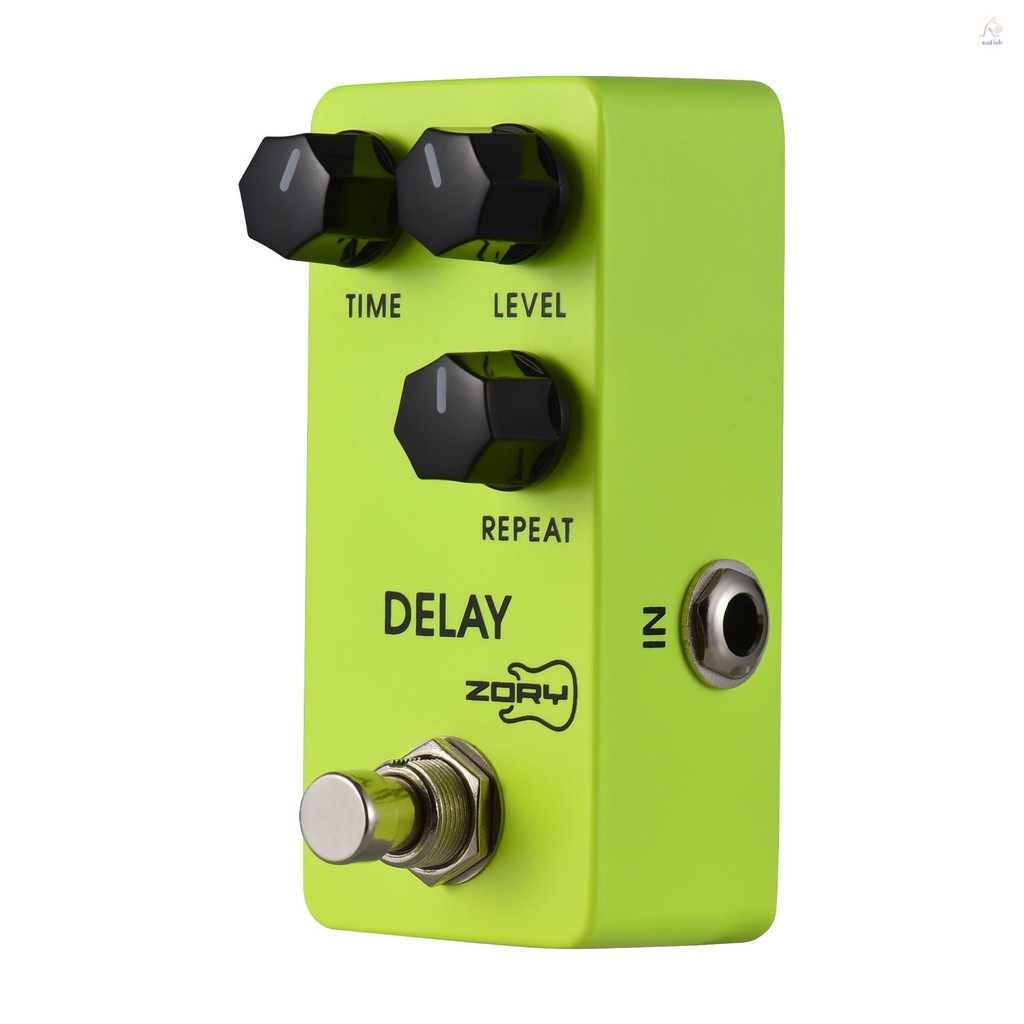 Zory กีตาร์ Analog Delay Effects เหยียบ TIME/LEVEL/REPEAT การควบคุมอเนกประสงค์ DC 9V 6.35 มม. ...