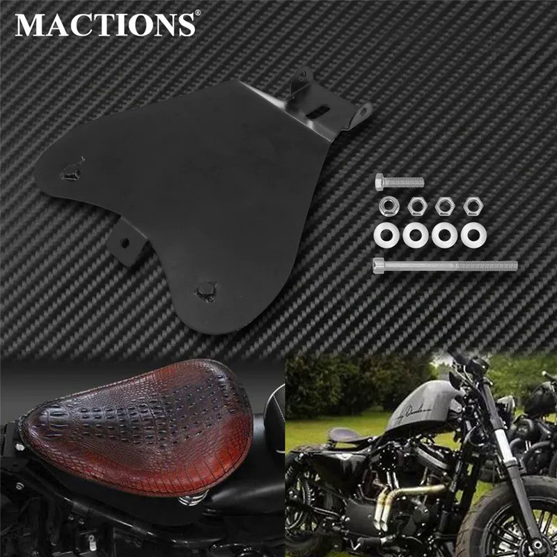 MoMotorcycle Black Solo Seat Baseplate Bracket Support Holder Mount ...