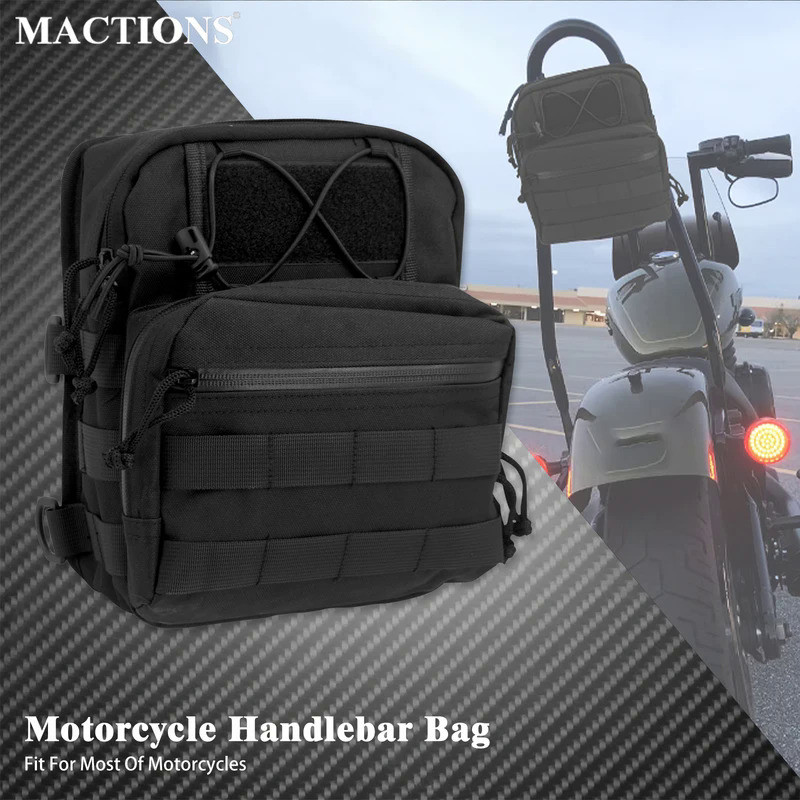 MoMotorcycle Handle T-Bar Bag Tool Storage Portable Bag Universal ...