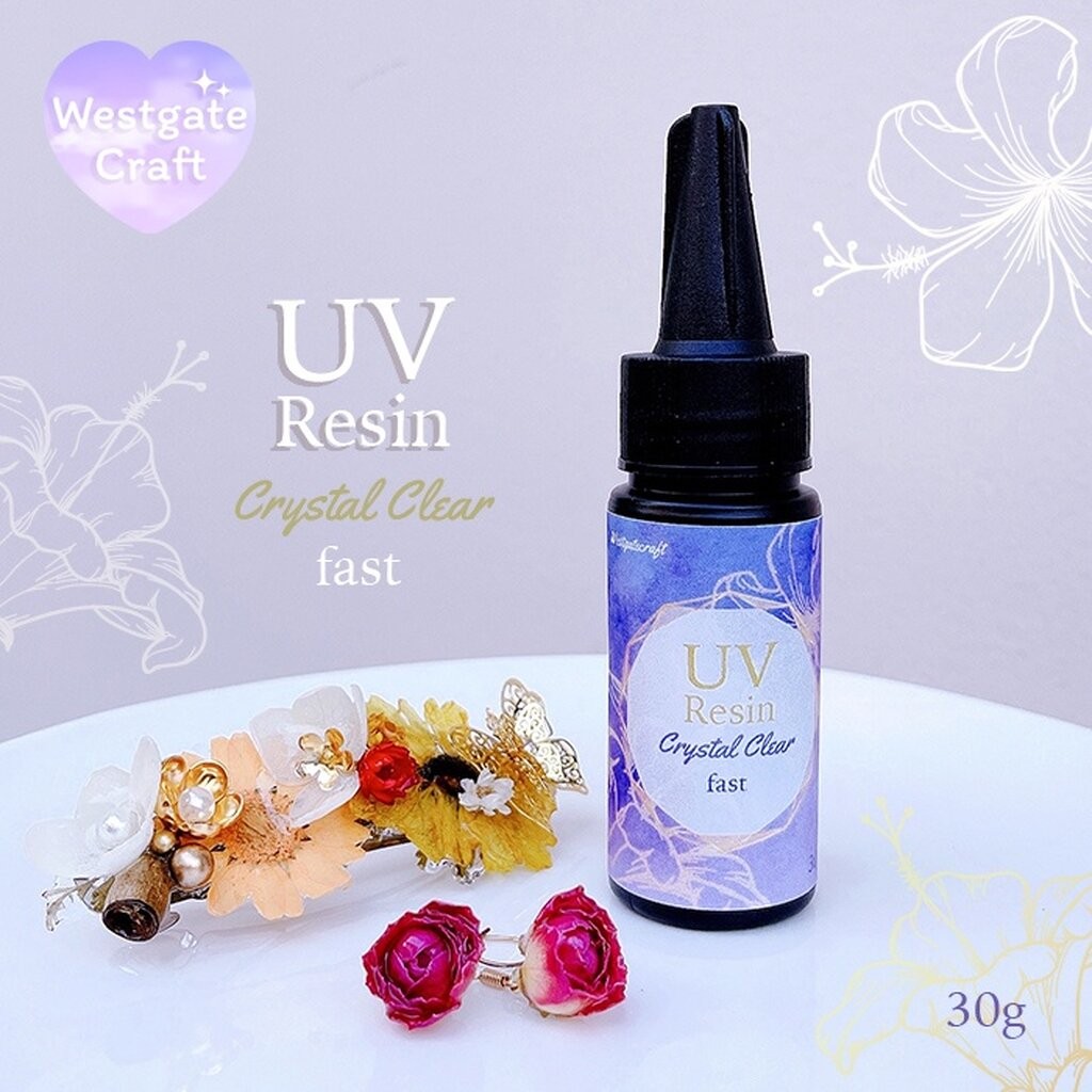 UV Resin Crystal Clear Fast 30g แห้งเร็ว ใสมาก | Shopee Thailand