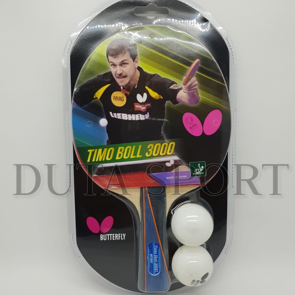 BUTTERFLY Timo Boll 3000 + ลูกบอลไม้ปิงปองปิงปอง | Shopee Thailand