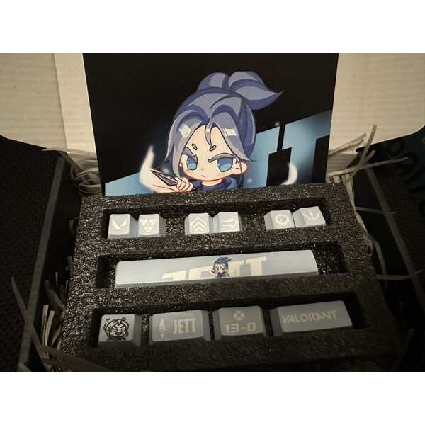 keyboard keycaps Valorant Jett Jet Keycaps 11 ปุ่ม PBT วัสดุระเหิดห้า ...