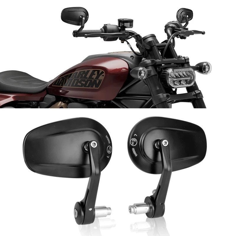 รถจักรยานยนต์ Handlebar กระจกอุปกรณ์เสริมสำหรับ Harley Sportster S ...