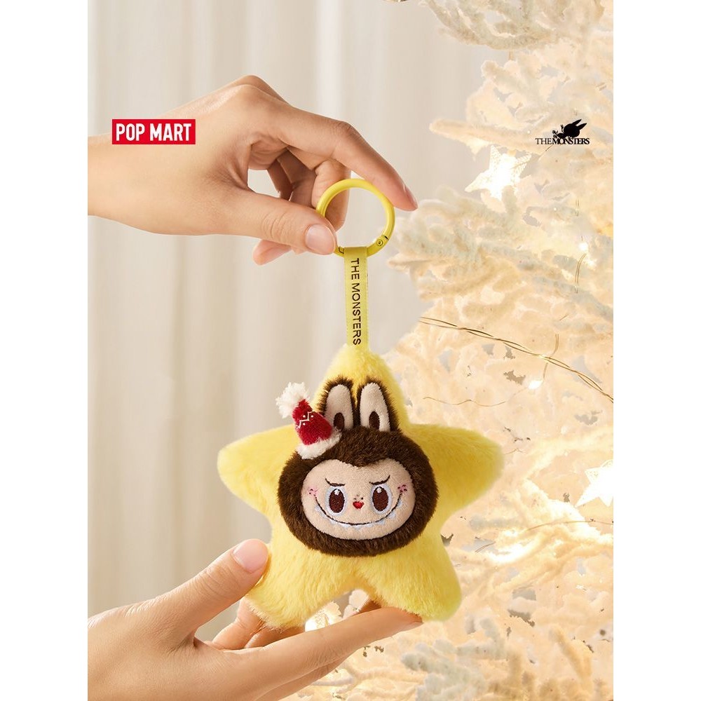 Popmart Official THE MONSTERS Classic Series-Sparkling Plush Pendant ...