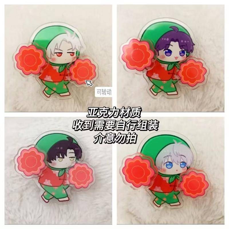 4 รูปแบบหมุนผ้าเช็ดหน้าเกม Love และ Deepspace Xavier Zayne Rafayel ralayo Sylus Qin Che Shen ...