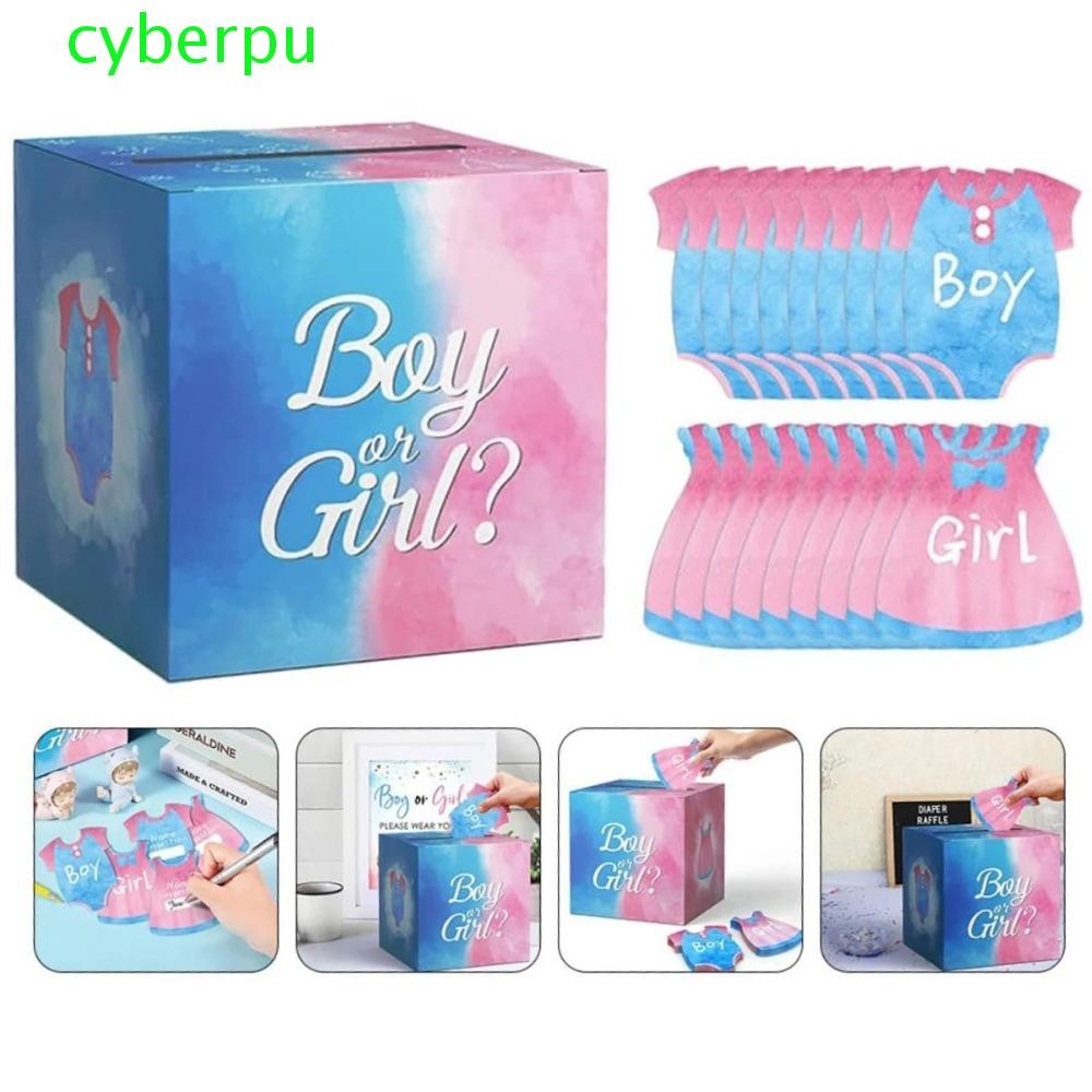 Cyberpulse Baby Gender Reveal Voting Box, Cardboard Blessing Boy หรือ ...