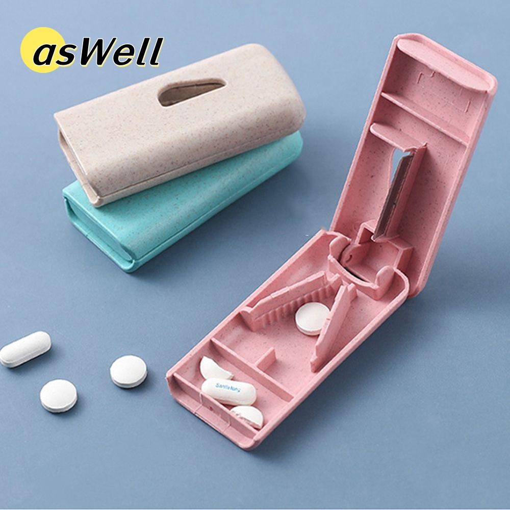 Aswell Tablet Divider เครื่องแยกยาขนาดเล็กทรงสี่เหลี่ยมสีสันสดใส ...